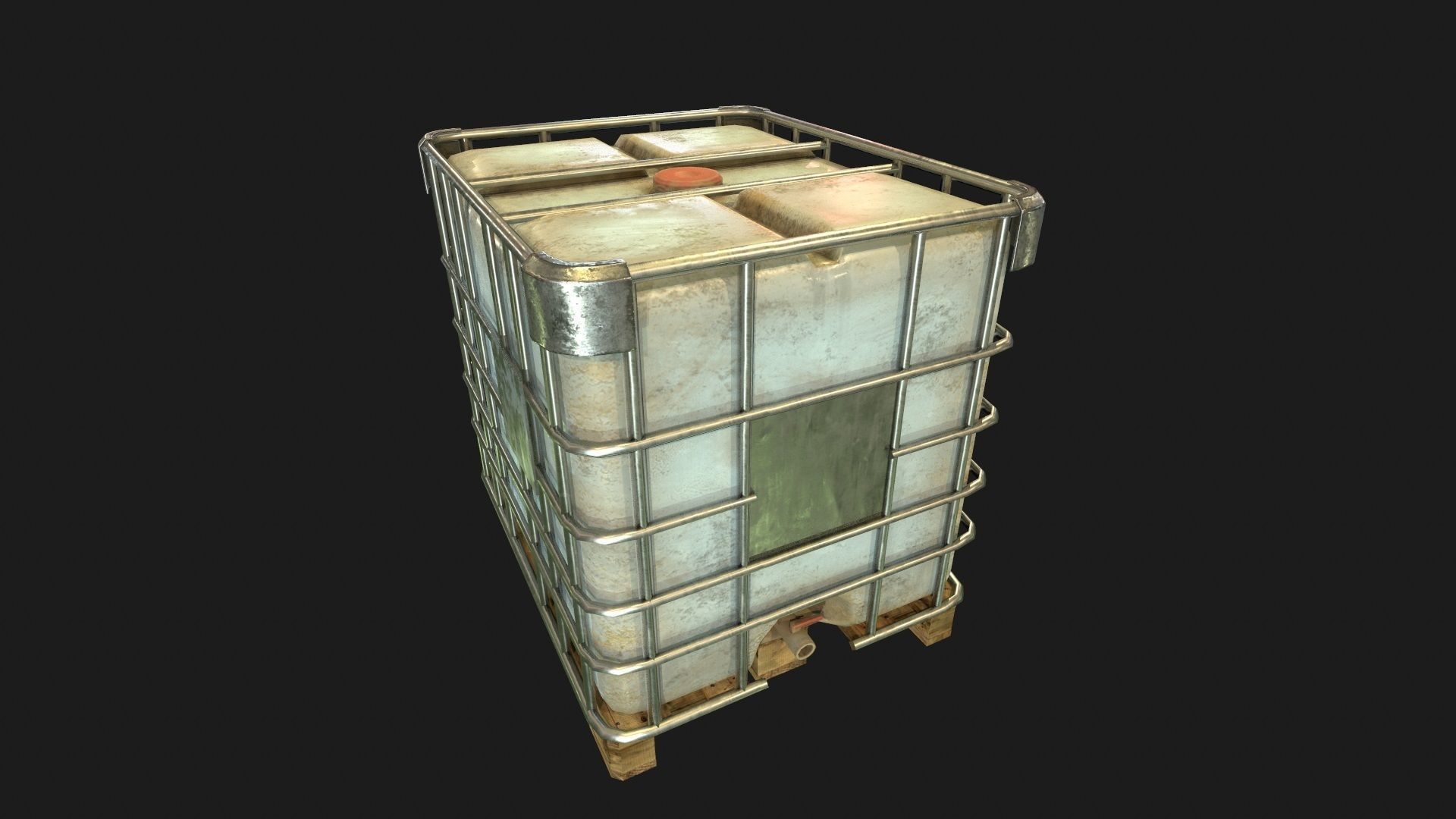 3D model water container 1000L VR / AR / low-poly | CGTrader