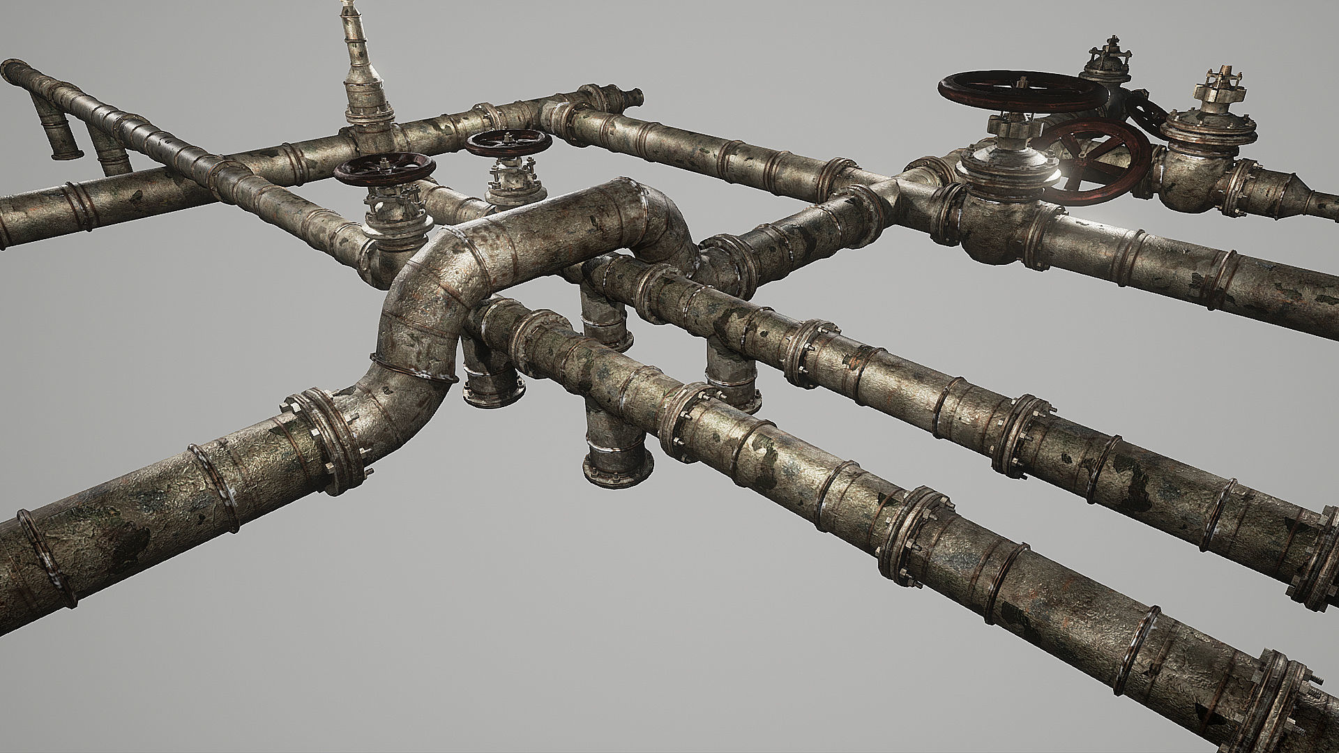 3D model Rusted Pipes Pack VR / AR / low-poly | CGTrader