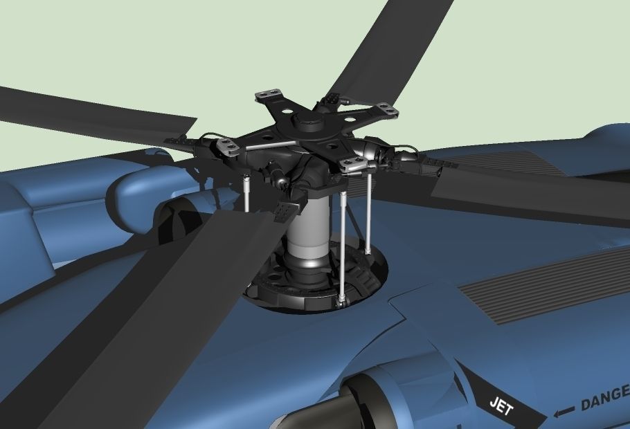 JASDF UH-60J Rescue helicopter early model 3D model | CGTrader