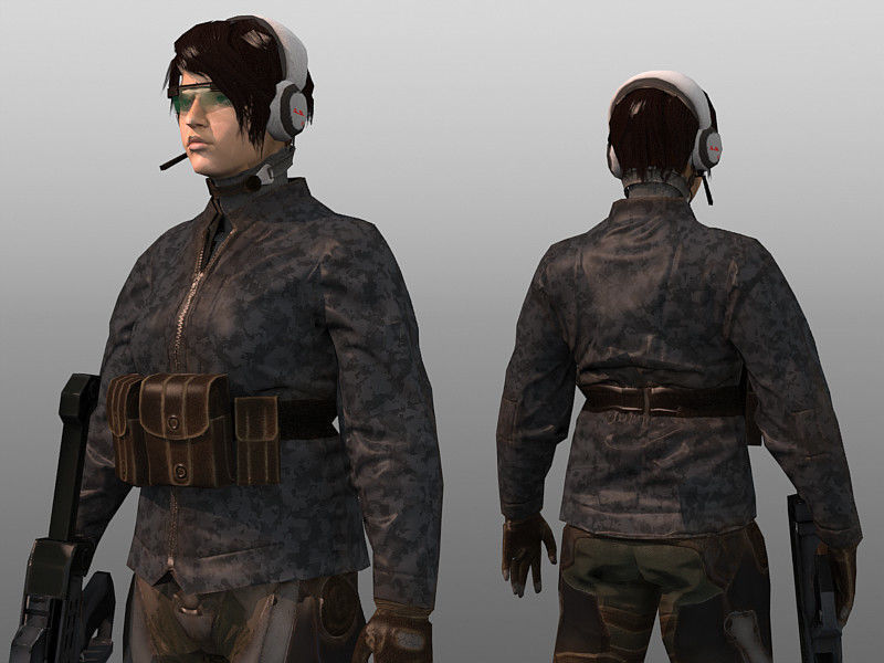 3D model Female Scout VR / AR / low-poly rigged animated | CGTrader