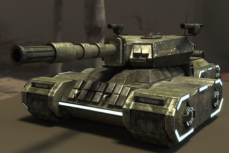 3D model Sci Fi Tanks VR / AR / low-poly | CGTrader