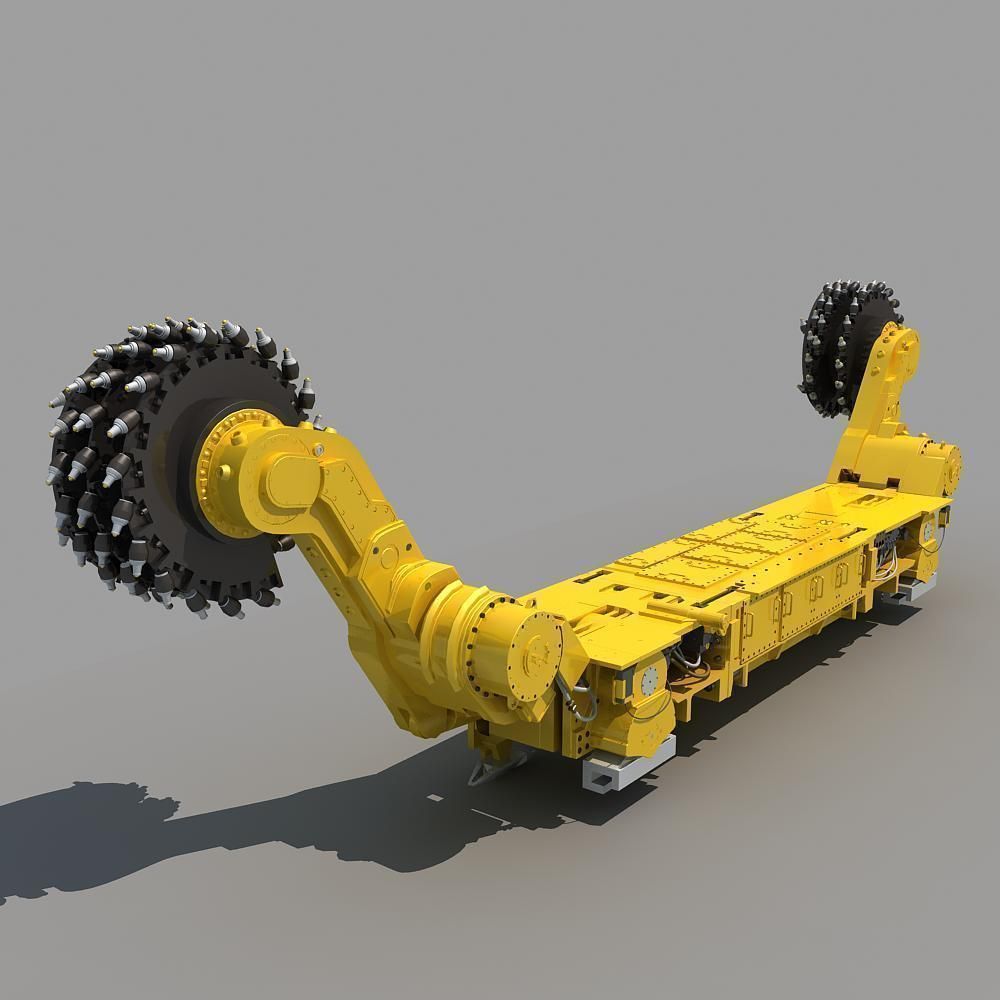 Coal Mining Machine 3D model | CGTrader