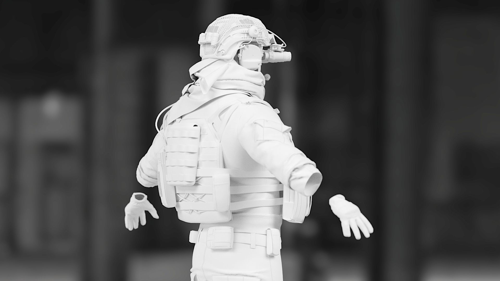 SOLDIER High Poly equipment 3D model | CGTrader