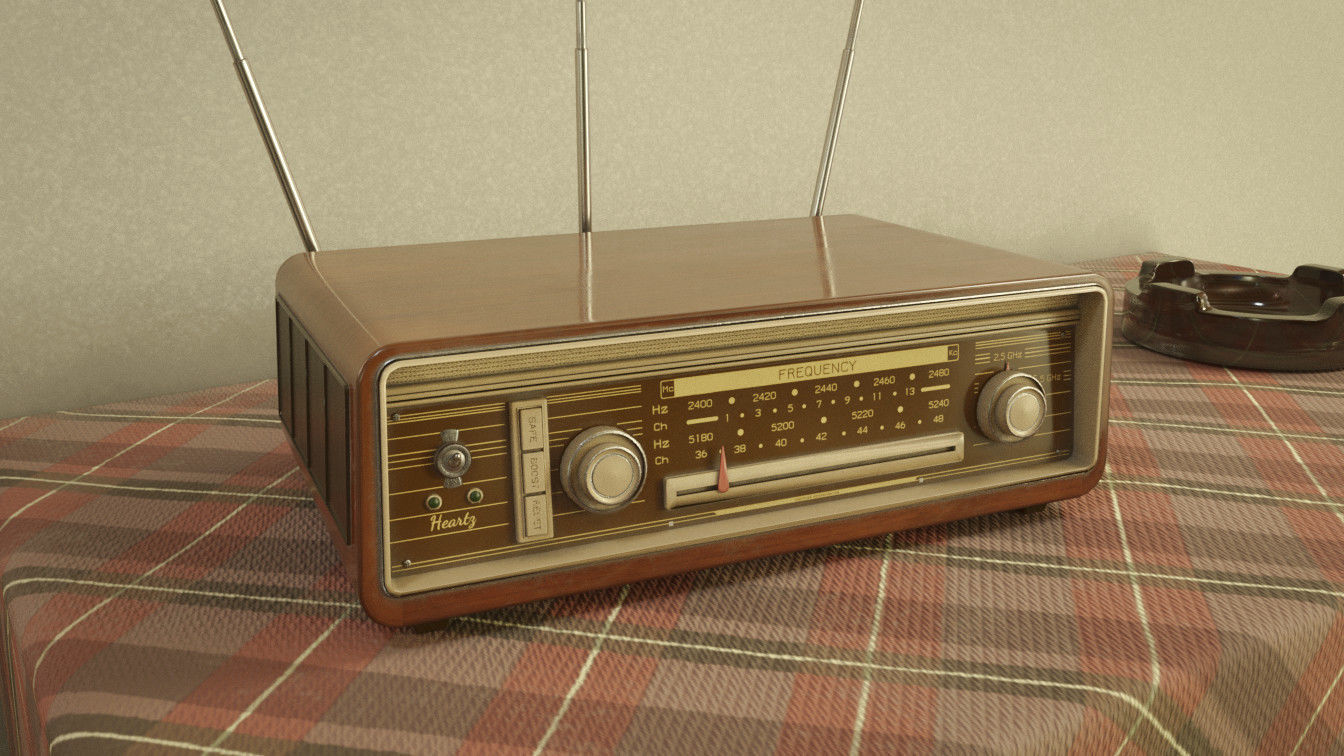 Vintage Wifi Router game-ready asset free VR / AR / low-poly 3D model ...