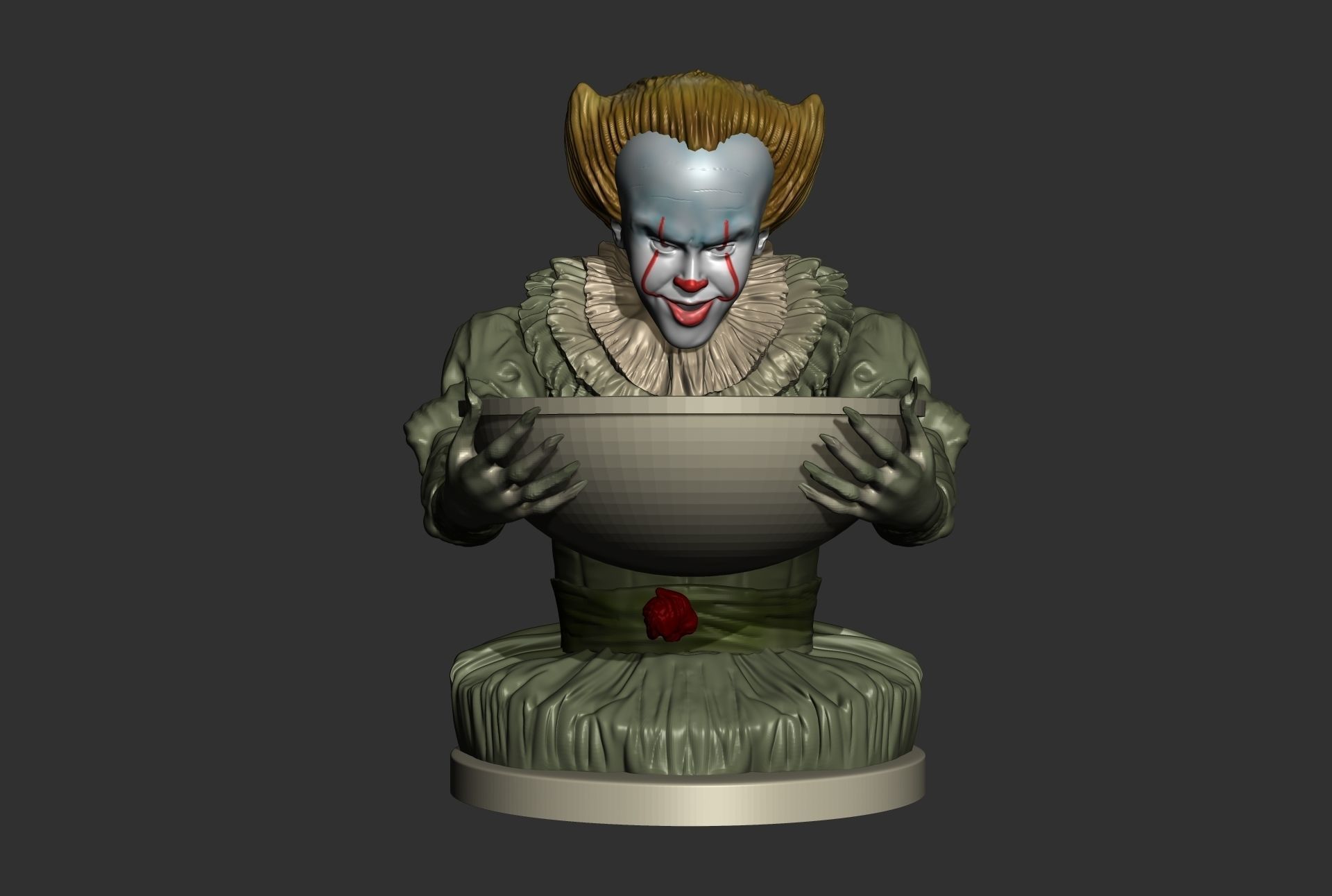 Pennywise IT 2017 Halloween Candy Holder 3D Printable model 3D model 3D ...