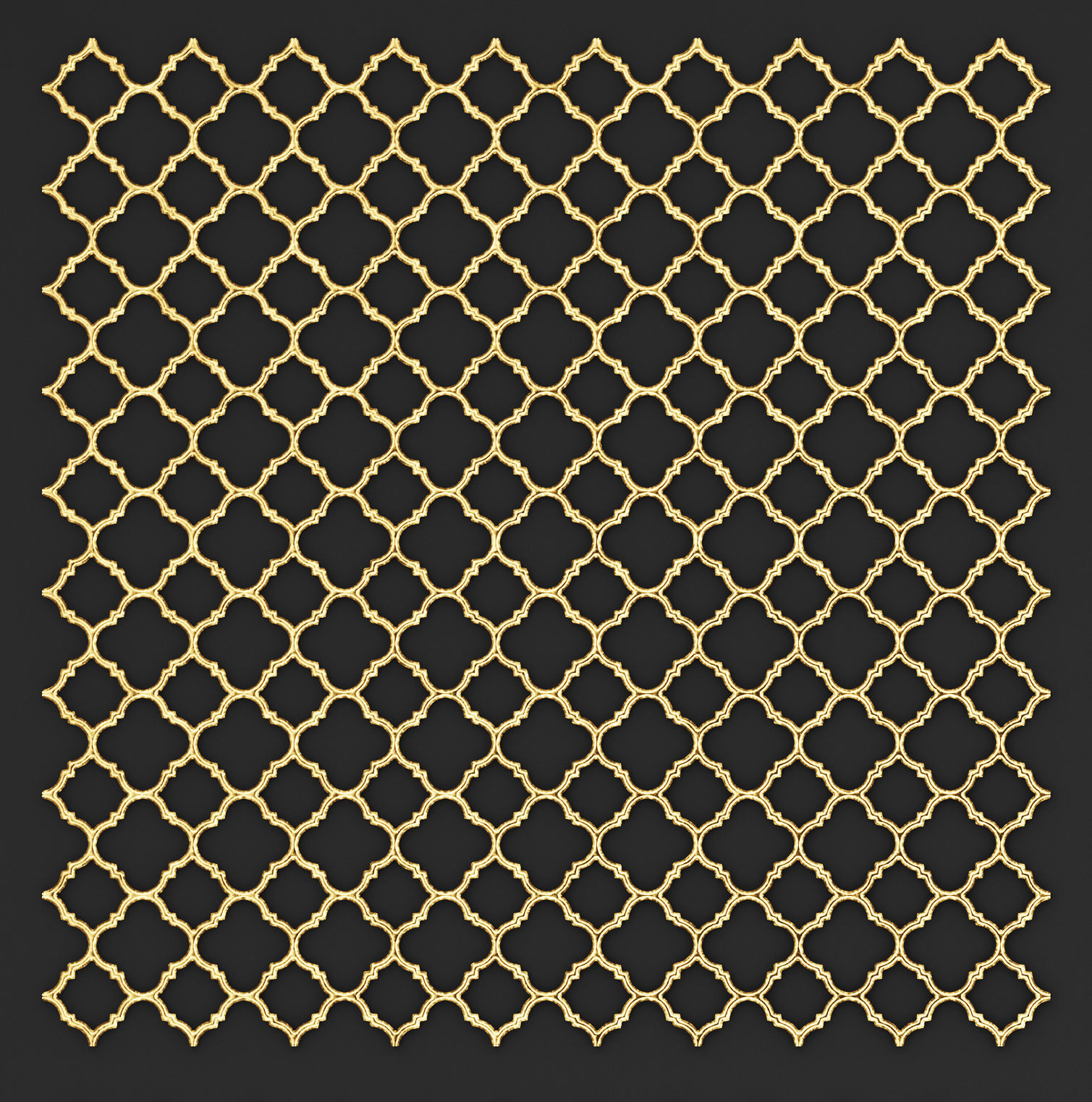 Collection of golden lattice 3D model | CGTrader