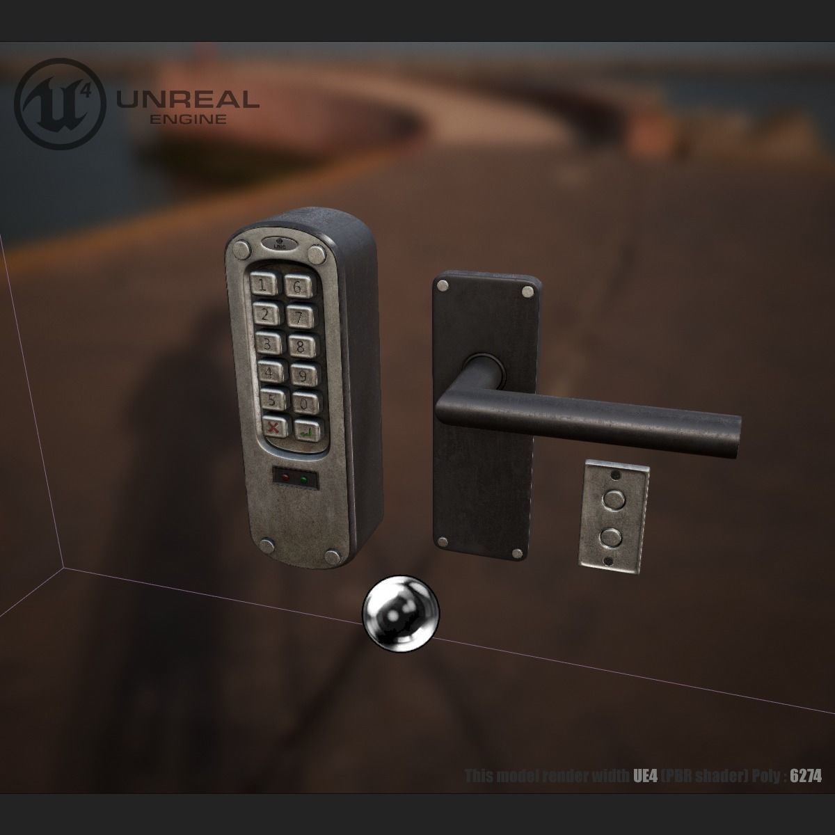 3D model Keypad Lock Asset VR / AR / low-poly | CGTrader