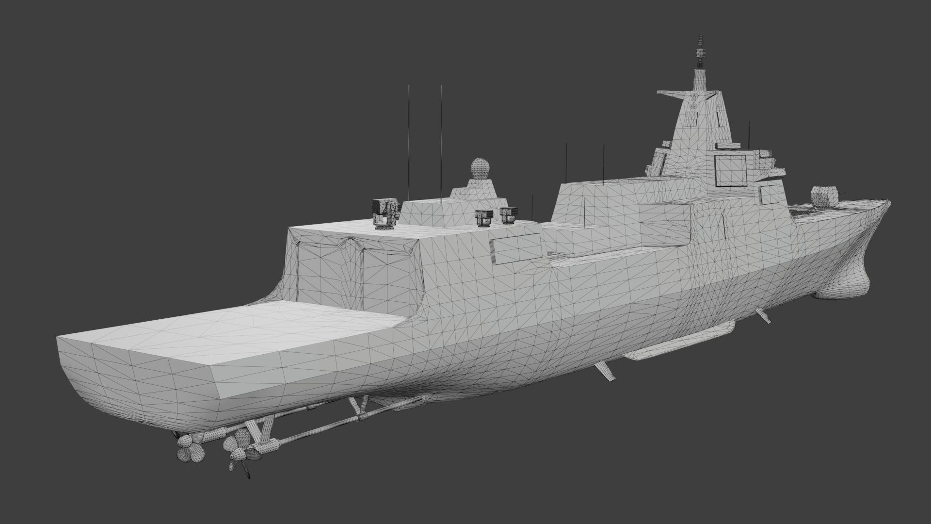 Type 055 Class Destroyer 3D model | CGTrader