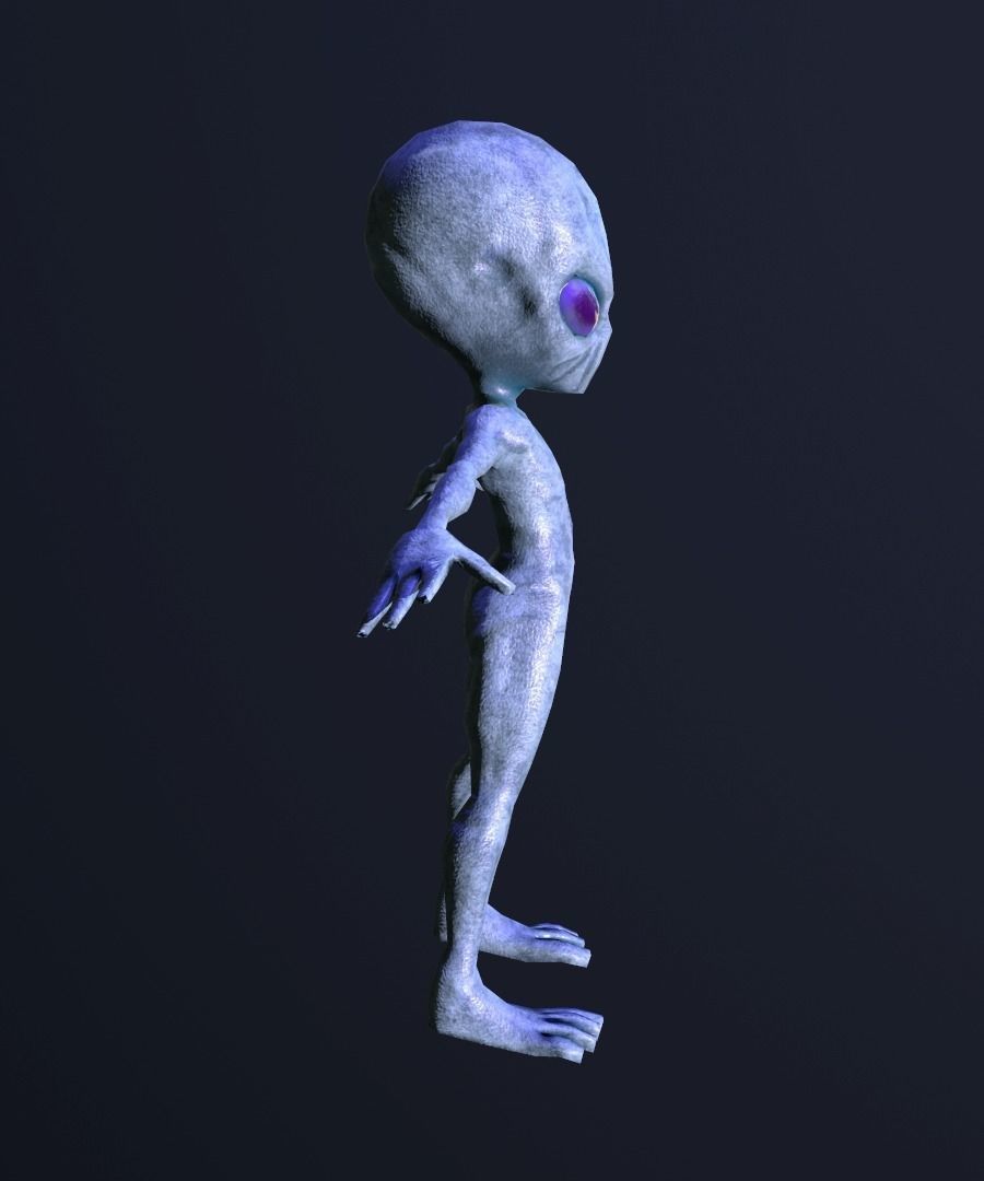 3D model ALIEN SECTOID VR / AR / low-poly rigged | CGTrader