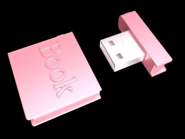 USB Stick in an Old Book 3D model | CGTrader
