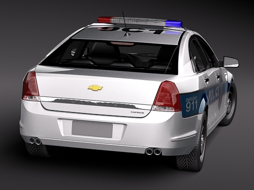 Chevrolet Caprice Impala Police Patrol Car 3D Model 3D model | CGTrader