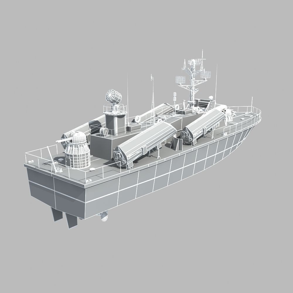 Russian OSA Class Missile Boat 3D model | CGTrader