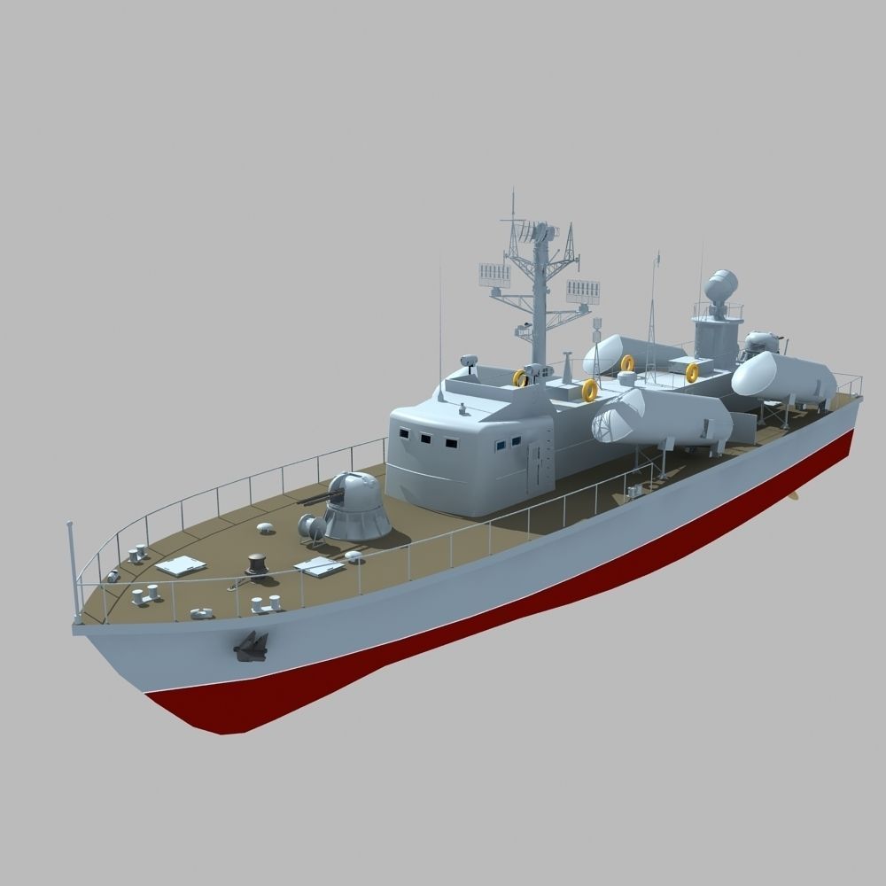 Russian OSA Class Missile Boat 3D model | CGTrader