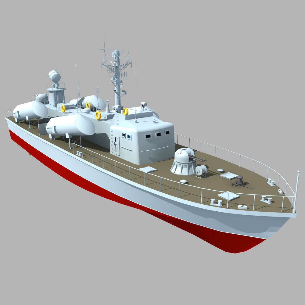 Russian OSA Class Missile Boat 3D model | CGTrader