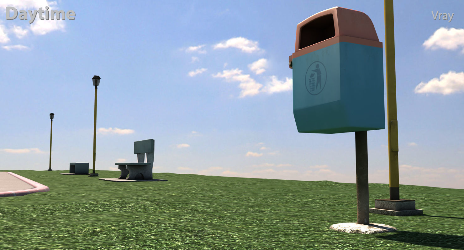 Scenic Playground 3D model | CGTrader