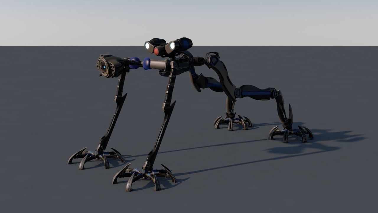 AMEE - Autonomous Mapping Exploration and Evasion 3D model rigged ...