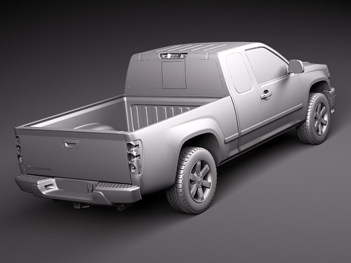 Chevrolet Colorado extended cab 3D Model 3D model | CGTrader