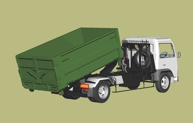 Arm-roll Dump Truck 3D model | CGTrader