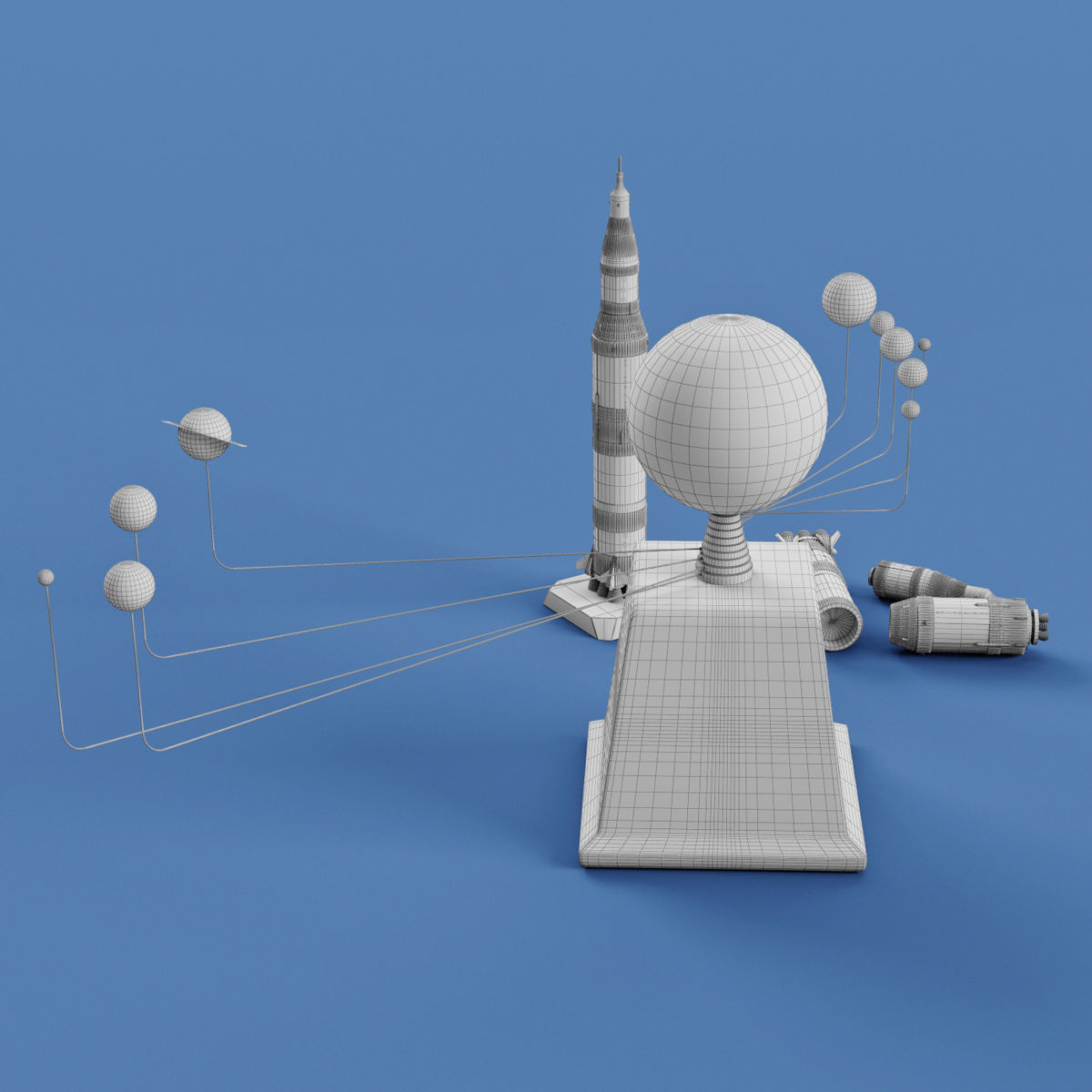 New Ray rocket 3D model | CGTrader