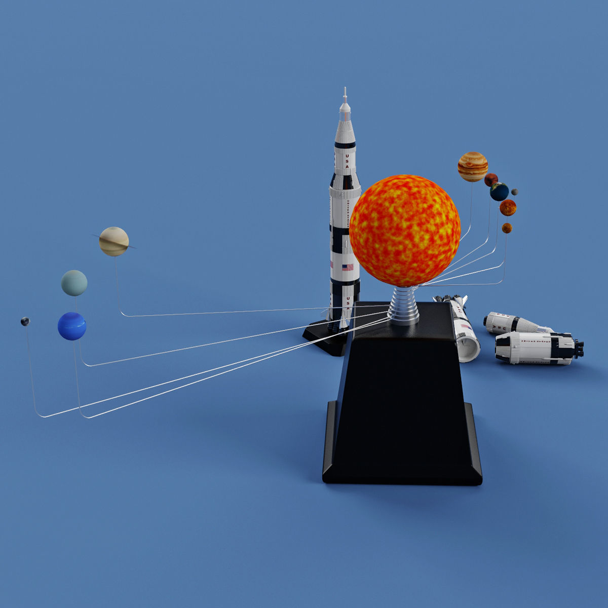 New Ray rocket 3D model | CGTrader
