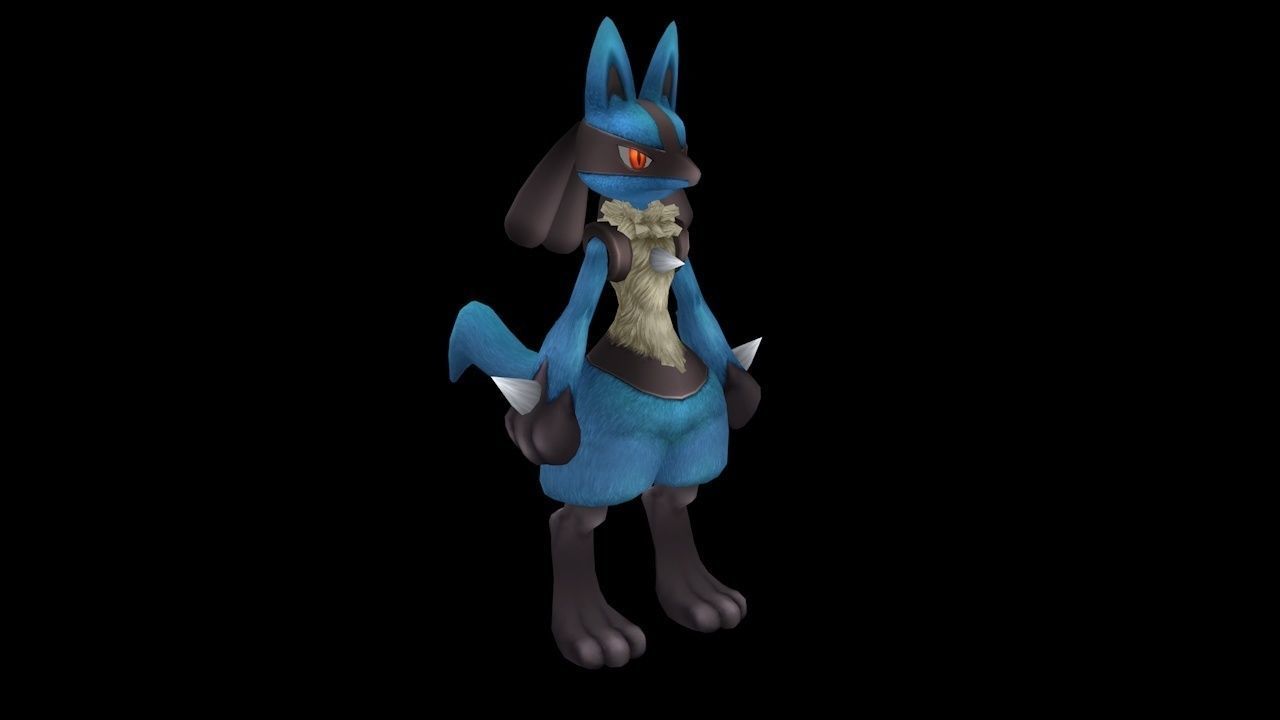 Lucario 3D Model Pokemon free 3D model animated | CGTrader