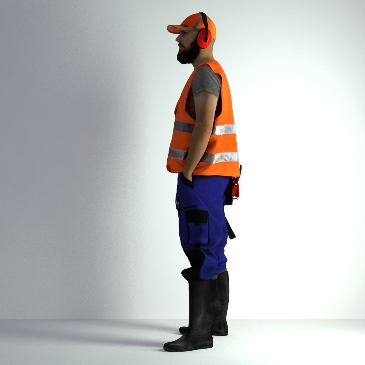 3D Scan Man Worker Safety 018 3D model | CGTrader