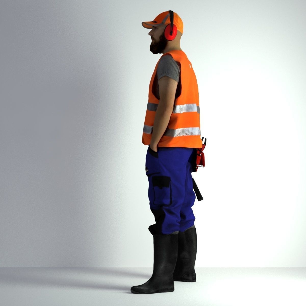 3D Scan Man Worker Safety 018 3D model | CGTrader