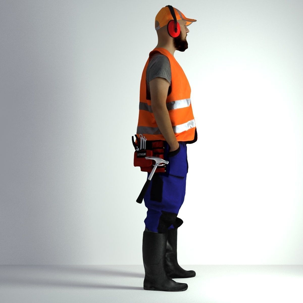 3D Scan Man Worker Safety 018 3D model | CGTrader