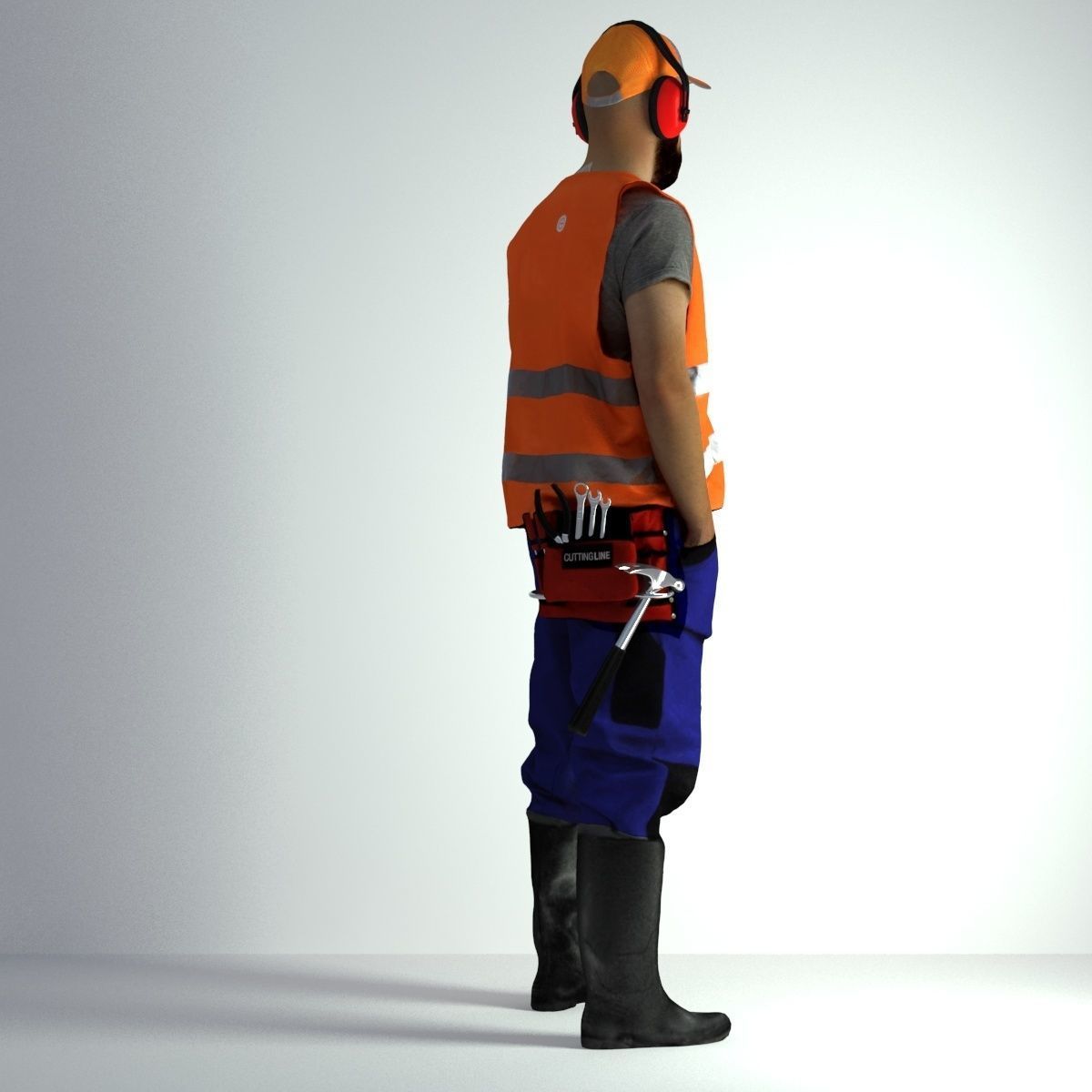 3D Scan Man Worker Safety 018 3D model | CGTrader