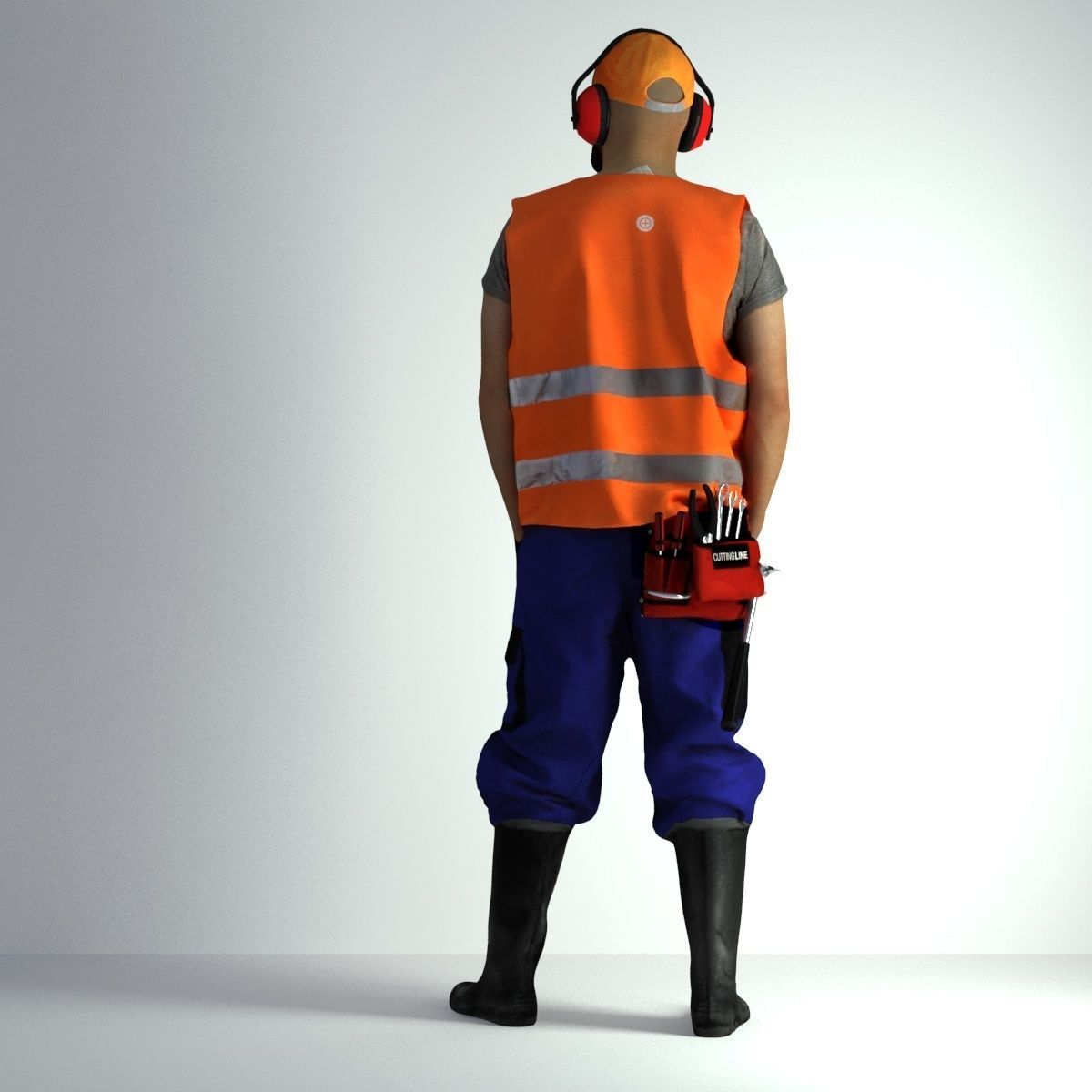 3D Scan Man Worker Safety 018 3D model | CGTrader