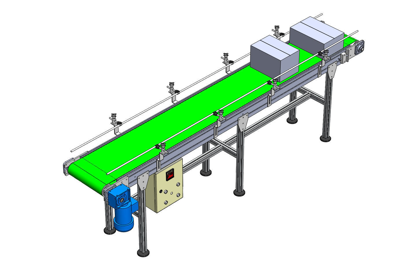Conveyor x 3000mm Y 400 mm Z 900 mm 3D | CGTrader