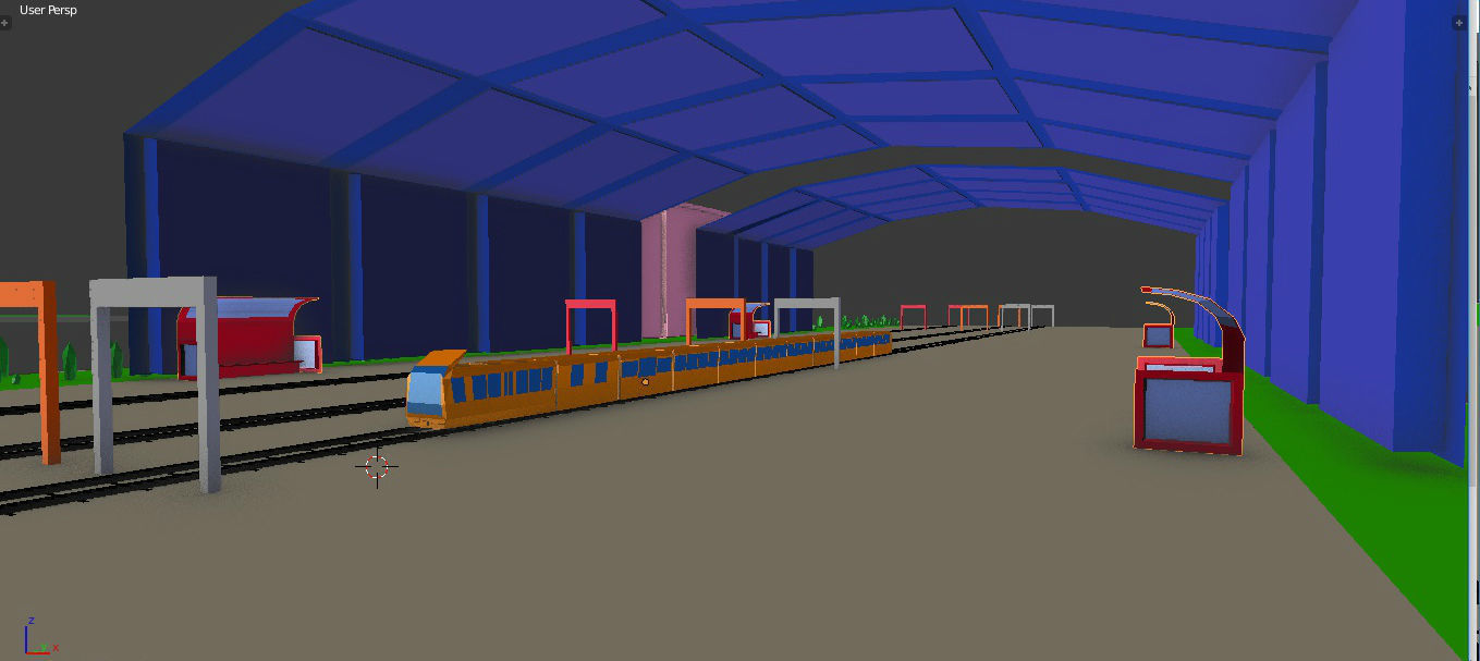 3D model low poly Train VR / AR / low-poly | CGTrader