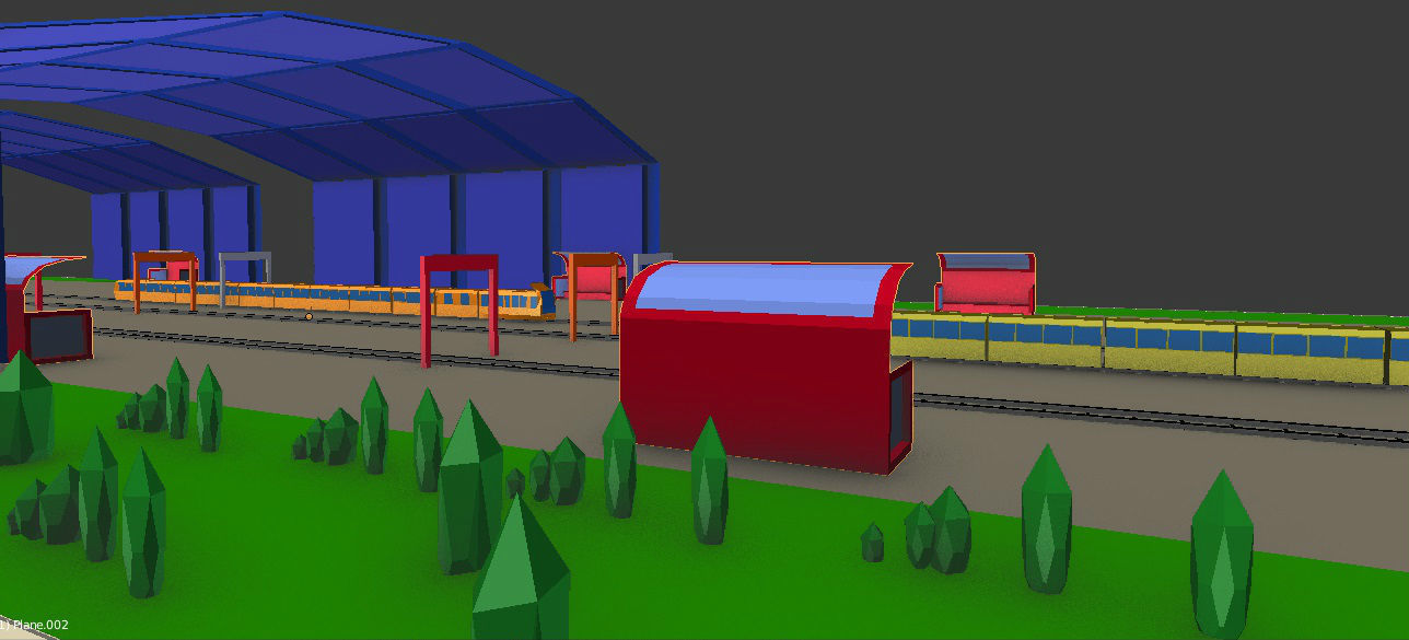 3D model low poly Train VR / AR / low-poly | CGTrader
