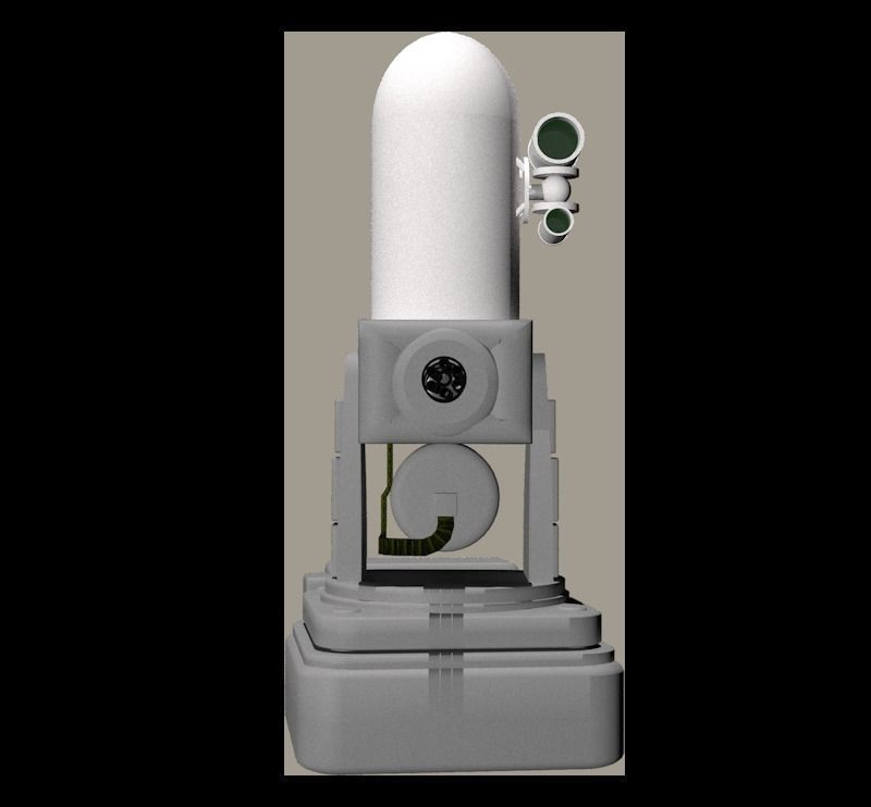 Phalanx CIWS Close in weapon system 3D model animated rigged | CGTrader