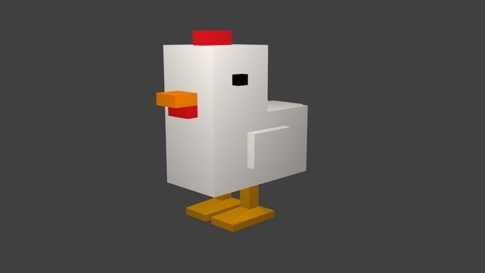 Cute Low Poly Chicken 3D asset | CGTrader