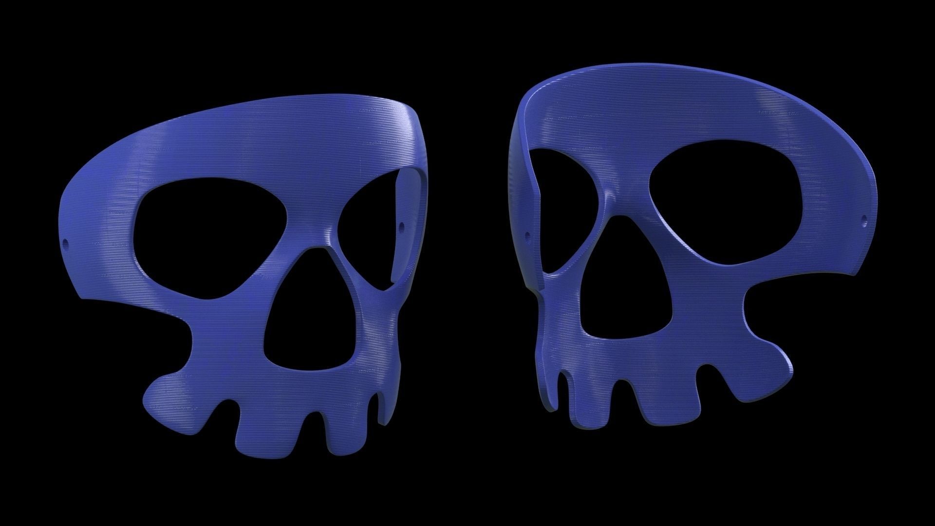 Printable Halloween Skull Mask 3D model 3D printable | CGTrader
