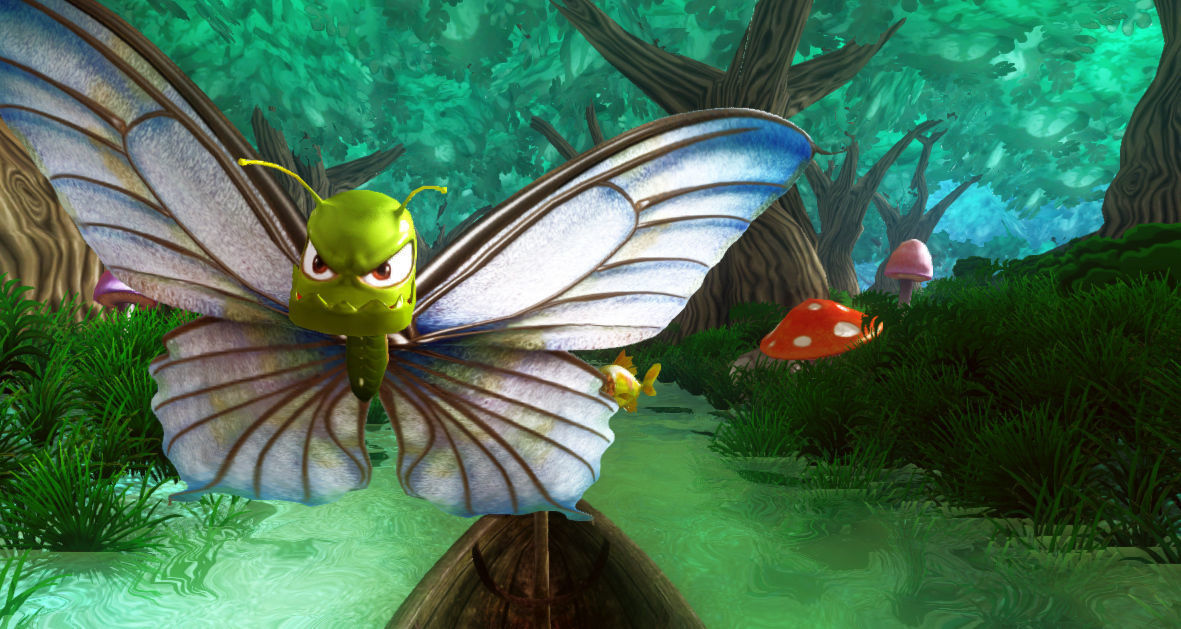 3D model 3DRT - Toon Butterfly VR / AR / low-poly rigged animated ...