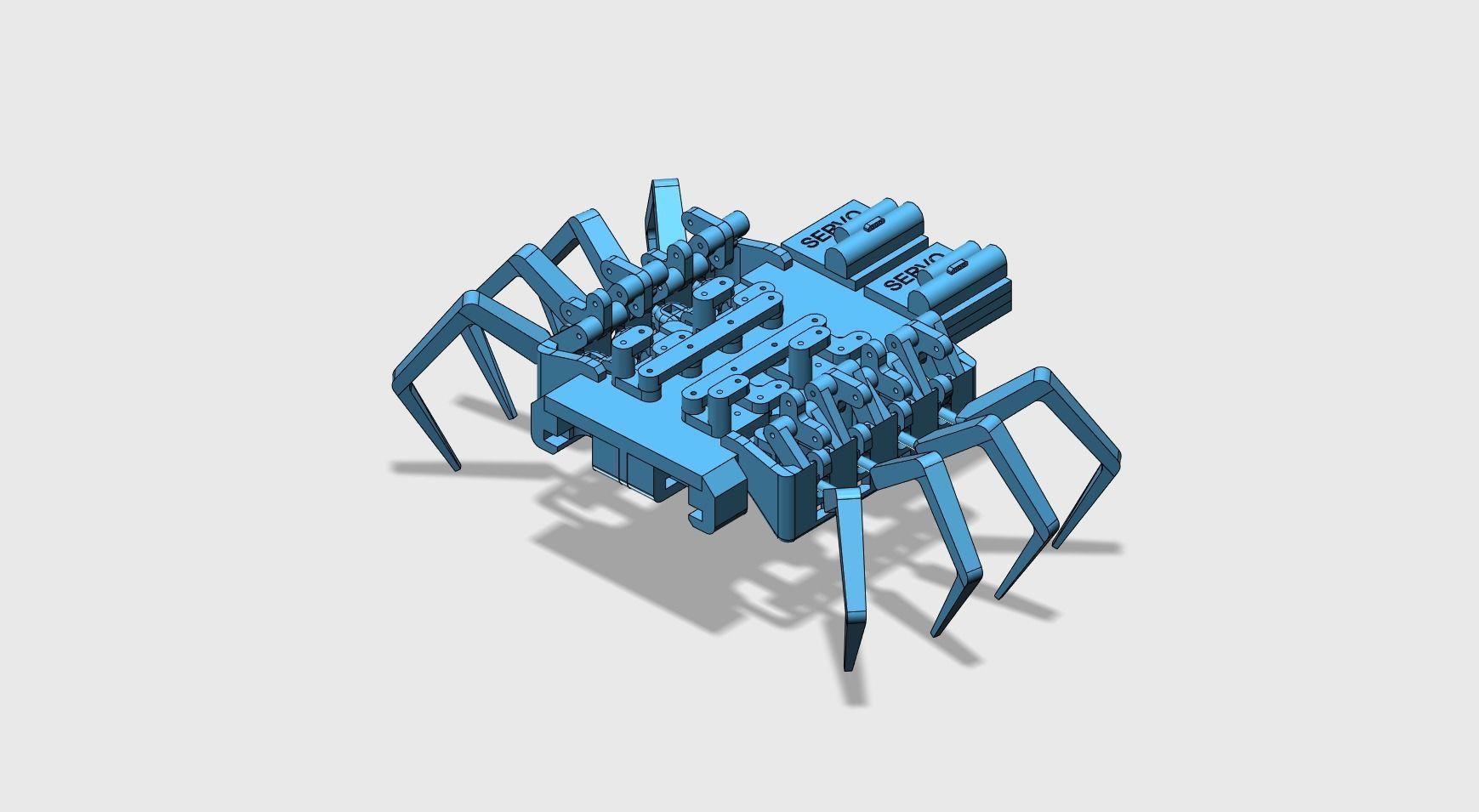 8 legged spider robot 3D model 3D printable | CGTrader