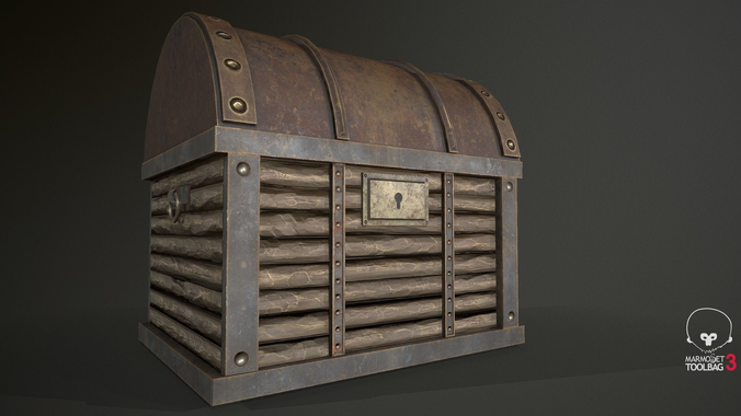 Old Treasure Crate free VR / AR / low-poly 3D model | CGTrader