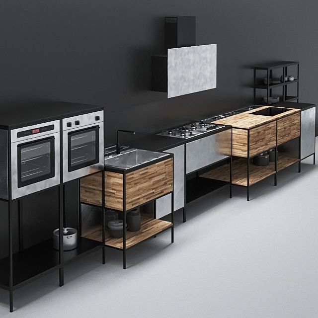 BARAZZA kitchen 3D model | CGTrader