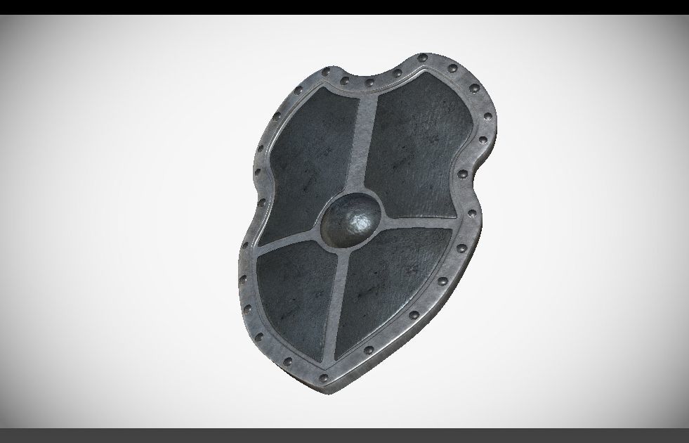 Iron Shield 3D model | CGTrader