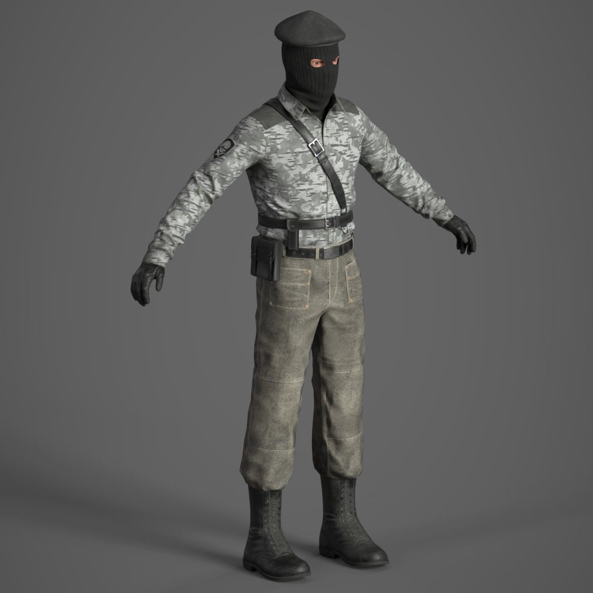 3D model Terrorist separatist 3d model pack VR / AR / low-poly animated ...
