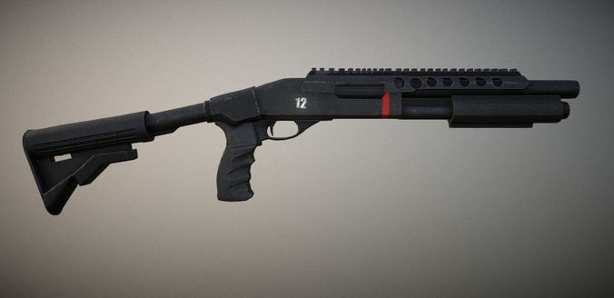 3D model M870 Shotgun VR / AR / low-poly | CGTrader