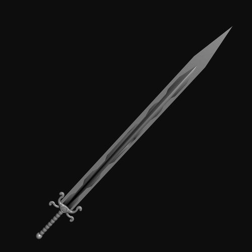 simple sword 3D model | CGTrader