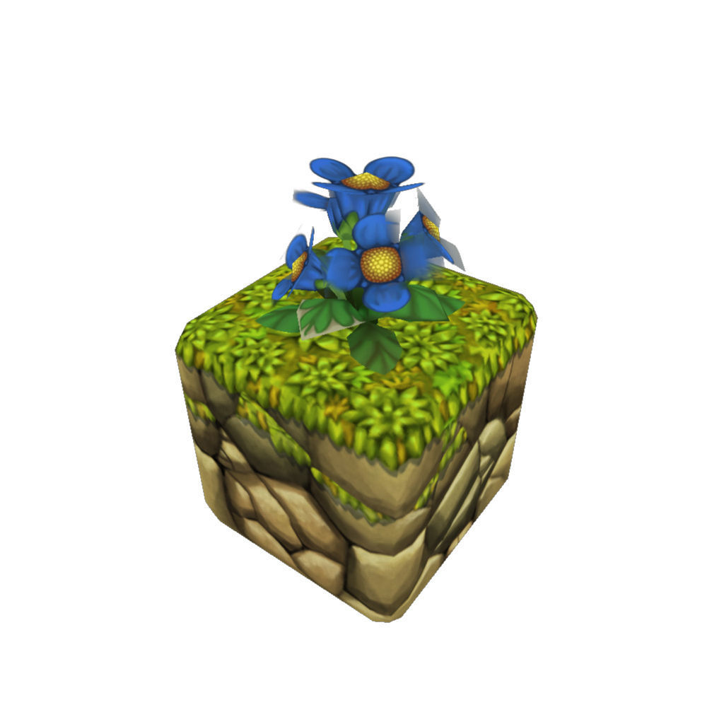 3D model Cube World Level Building Set - Low Poly Hand Painted VR / AR ...
