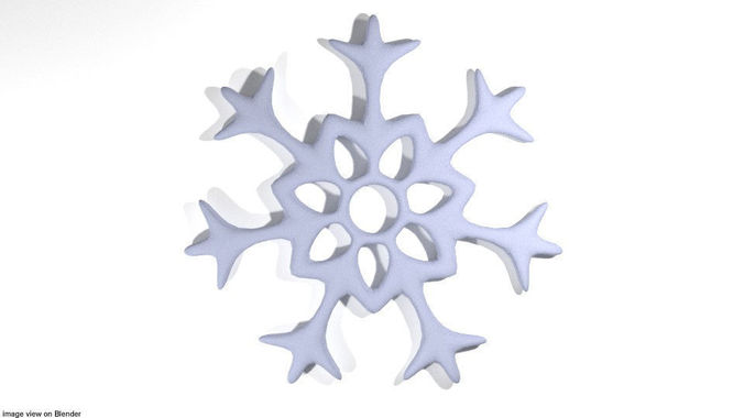 Snowflake - Type 3 3D model | CGTrader