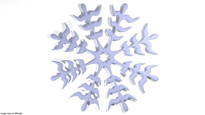 Snowflake - Type 4 3D model | CGTrader