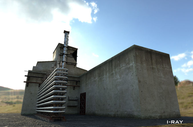 3D model Old factory - Reaktor VR / AR / low-poly | CGTrader
