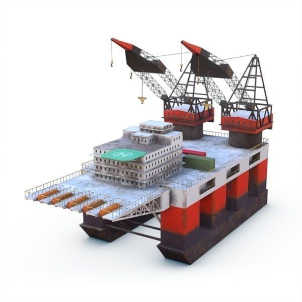 3D model Oil Rig 01 VR / AR / low-poly | CGTrader