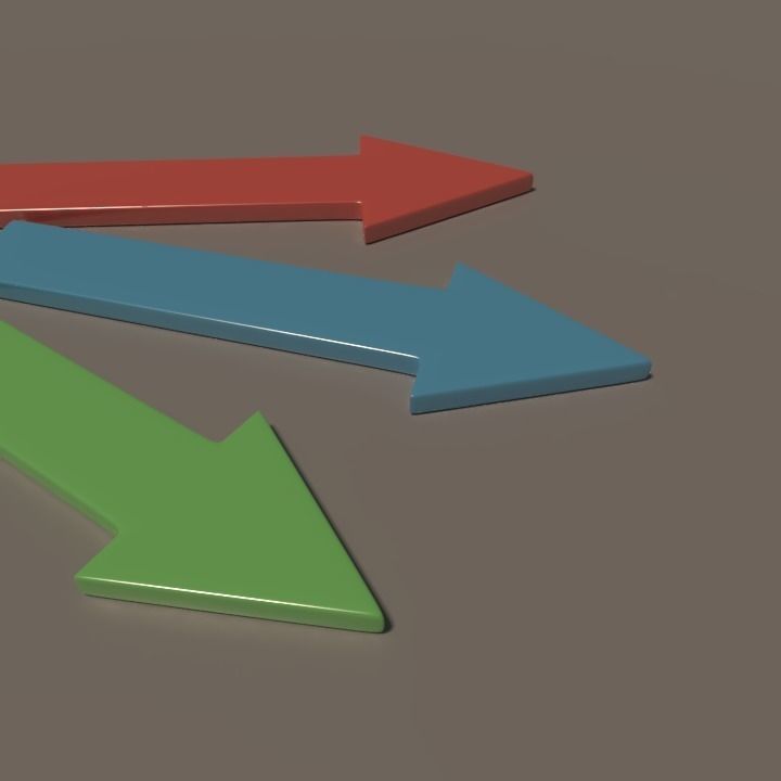 3D model Standard straight arrow VR / AR / low-poly | CGTrader